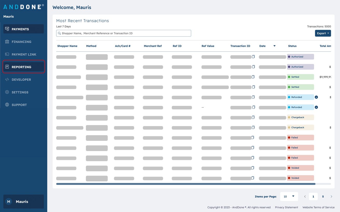 How do I generate and view an ad hoc report?